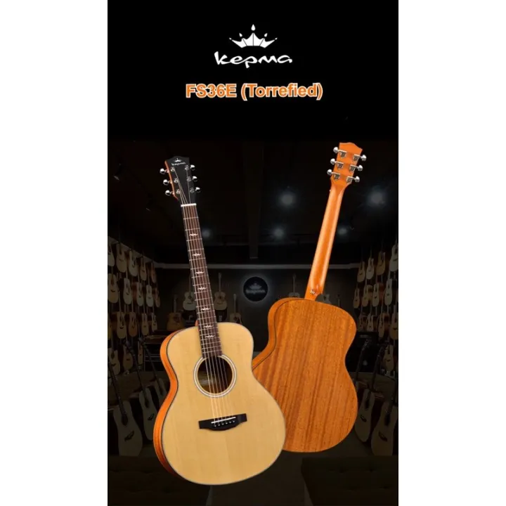 Kepma FS36E Torrefied กีตาร์ทรง GS mini | Lazada.co.th