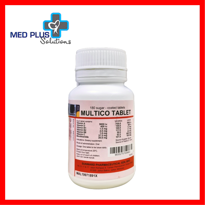 Sunward Multico Tablets 180's Tabs (EXP: 2/2026) | Lazada