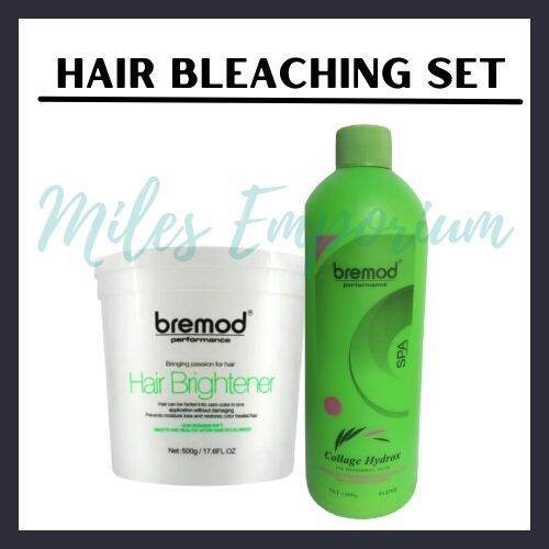 Bremod Hair Bleaching Set - 500g Hair Brightener - 1L9% Oxidizer ...