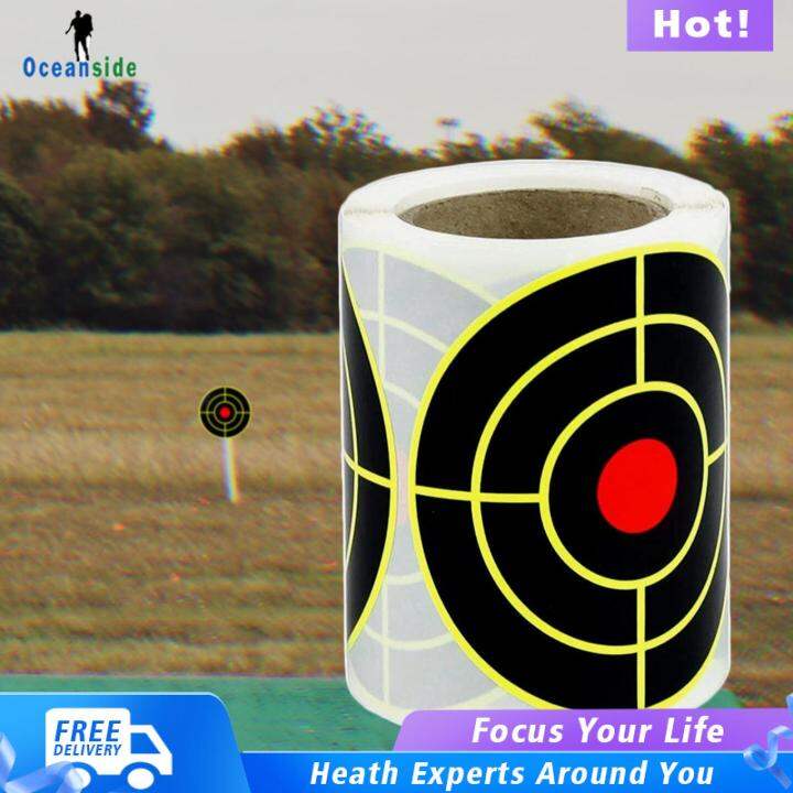 Oceanside 100x Stiker Target, Stiker Latihan Adesif 3 Inci, Lembar ...