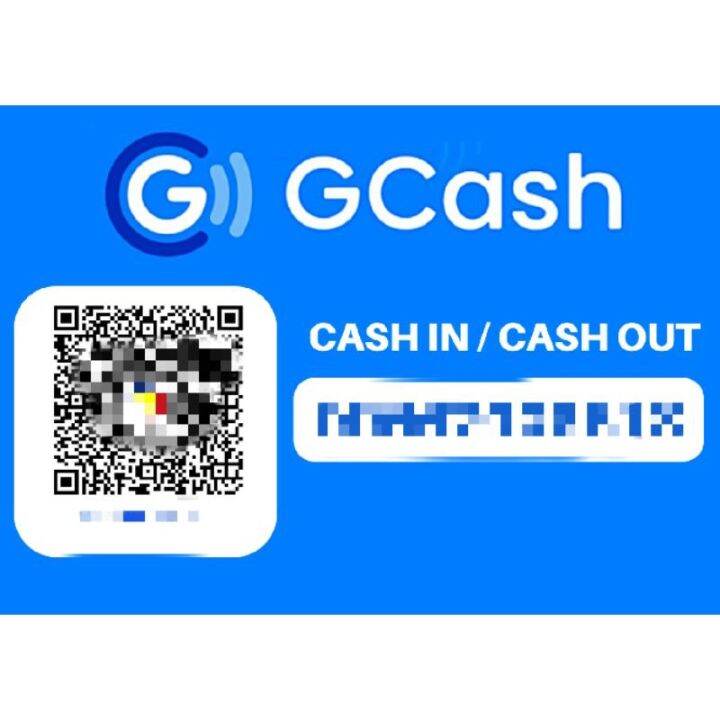 Gcash Cash in Cash Out Banner with Qr | Lazada PH