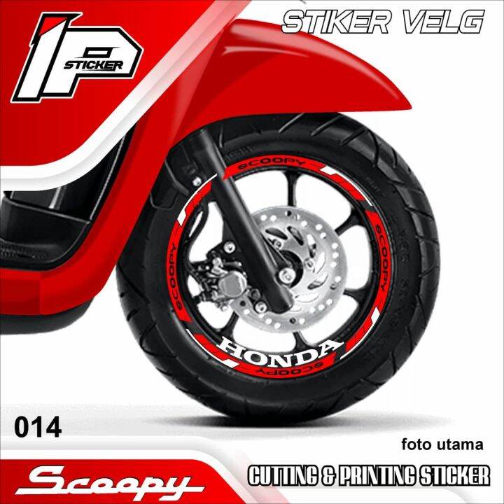 Sticker Velg SCOOPY - Sticker Velg Variasi List HONDA SCOOPY.014 Design ...