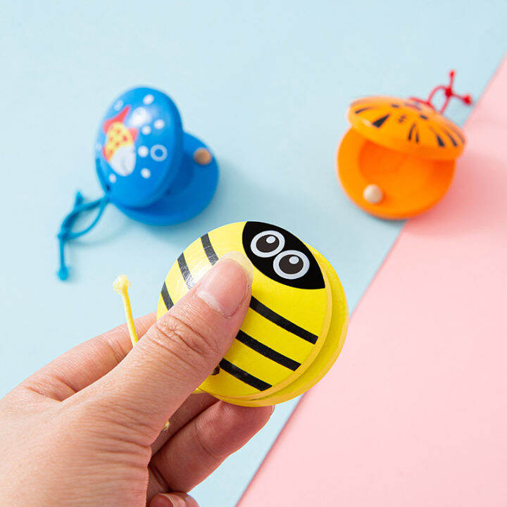 CARTOON WOODEN CASTANET COMEL KASTANET KAYU ALAT-ALAT MUZIK MUSIC ...