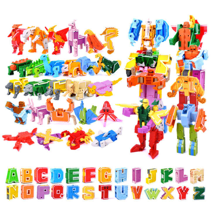 Transforming Letters ABC Transforming Robots ABC Learning Robot Toy 26 ...