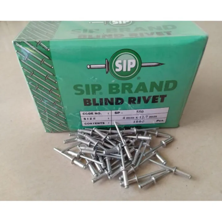 Paku Rivet SIP Brand SP 550 4 x 12.7 mm 50 PCS | Lazada Indonesia