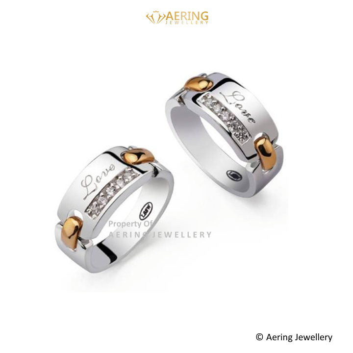 Cincin Kawin Perak Nikah Couple Lamaran Tunangan Pasangan AE050 ...