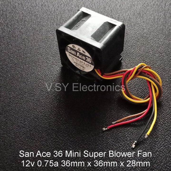 Sanyo Denki San Ace 36 Mini Super Blower Cooling Exhaust Fan High Speed ...