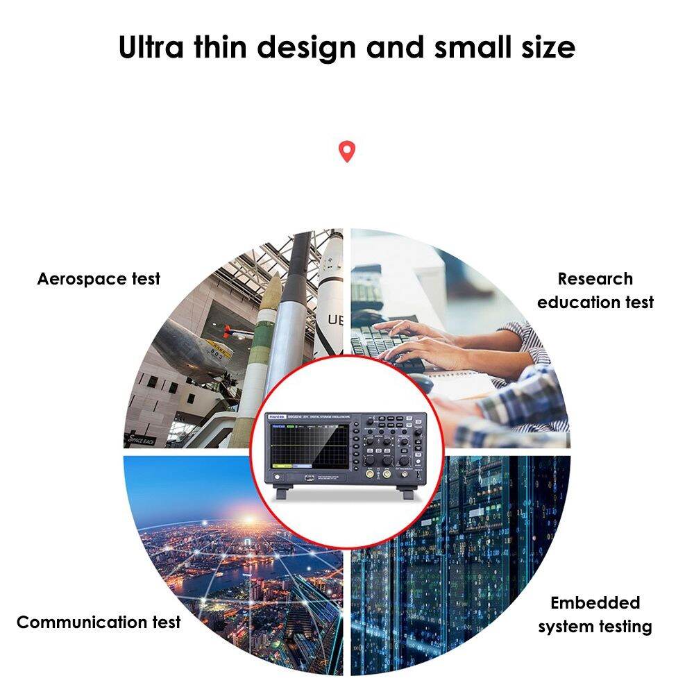 Hantek Utok359 2D10ออสซิลโลสโคปแบบดิจิตอล DSO2C10ออสซิลโลสโคปแบบสองช่อง ...
