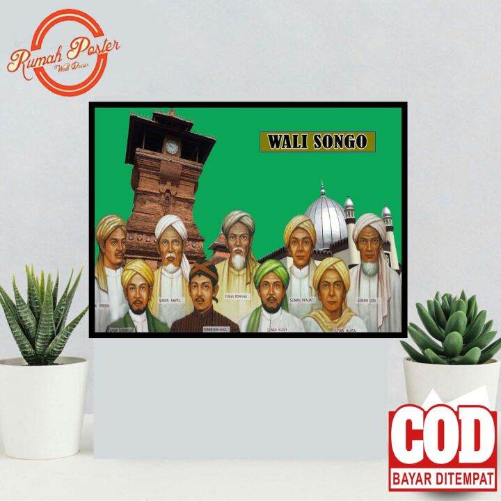 (COD) POSTER WALI SONGO / HIASAN DINDING / HIASAN FOTO DINDING ...