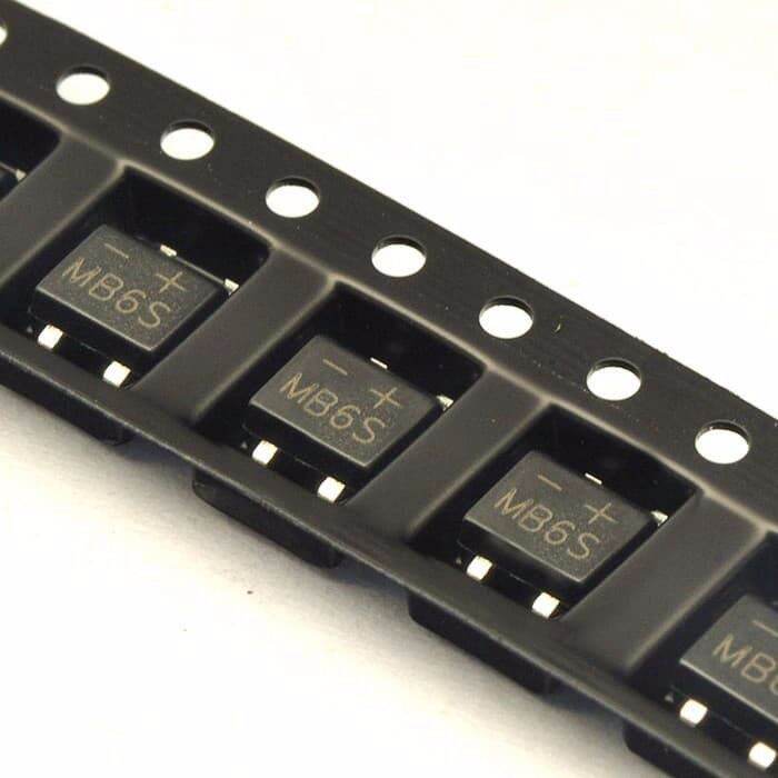 5pcs Mb6s DIODA BRIDGE Diode SMD SOP-4 0.5A 1000V MB6S MB 6S | Lazada ...