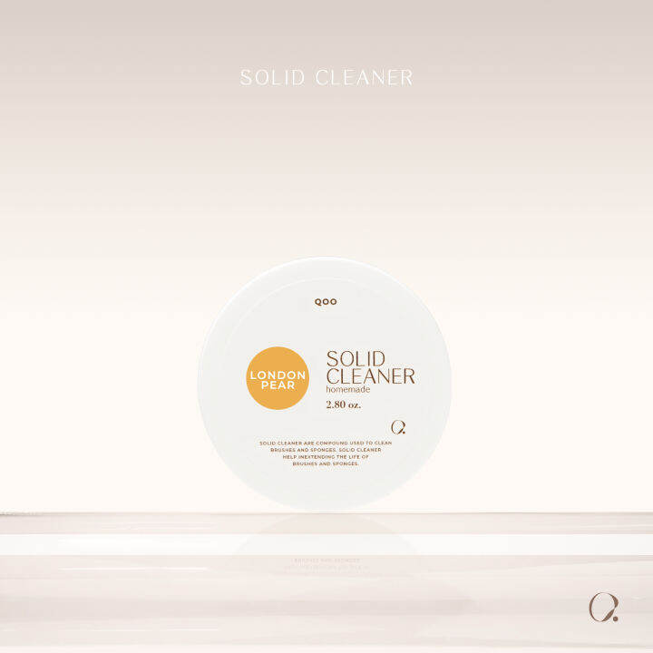 QOOCOS Solid cleaner สบู่ทำความสะอาดแปรงแต่งหน้า ฟองน้ำ และอุปกรณ์ ...