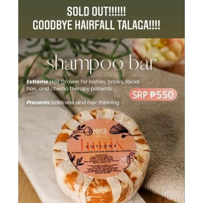 Ready Stock Lunix Potions Extreme Hair Grower SHAMPOO BAR | Lazada PH
