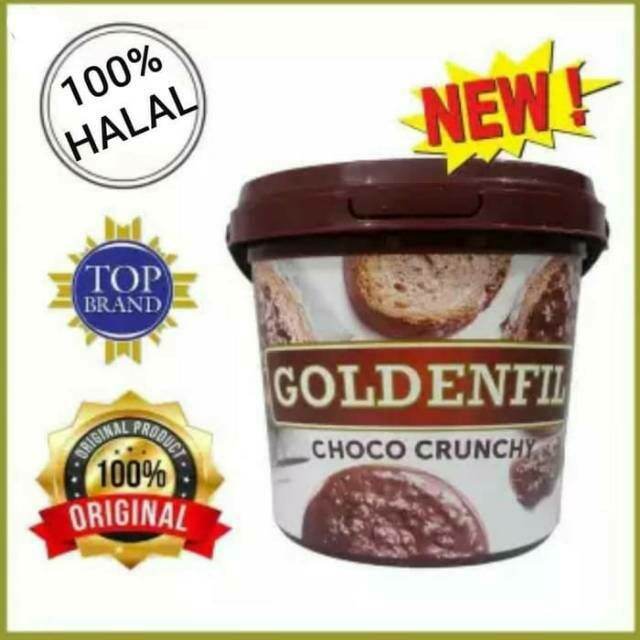 GOLDENFIL Choco Crunchy 1kg BPOM Selai Cokelat Chocolate | Lazada Indonesia