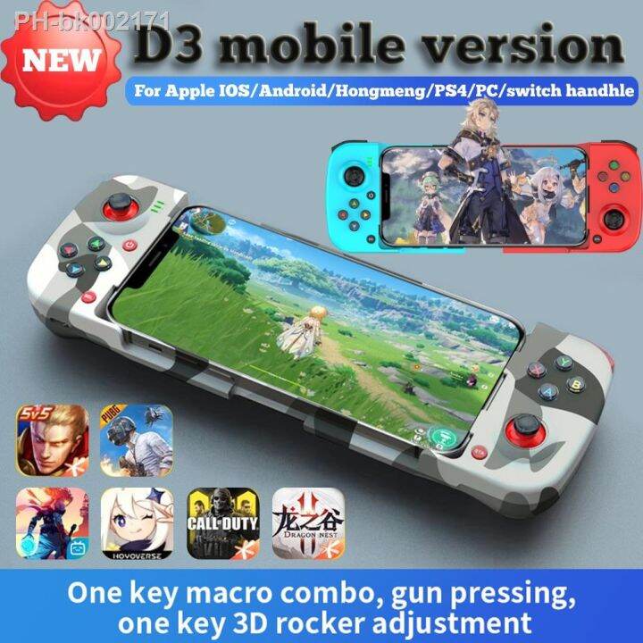 Type C Game console Telescopic Mobile Phone D3 Gamepad Bluetooth5.0 ...