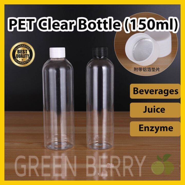150ml PET Plastic Bottle / Botol Plastik Jus Miniman Kopi / 150ml Round ...