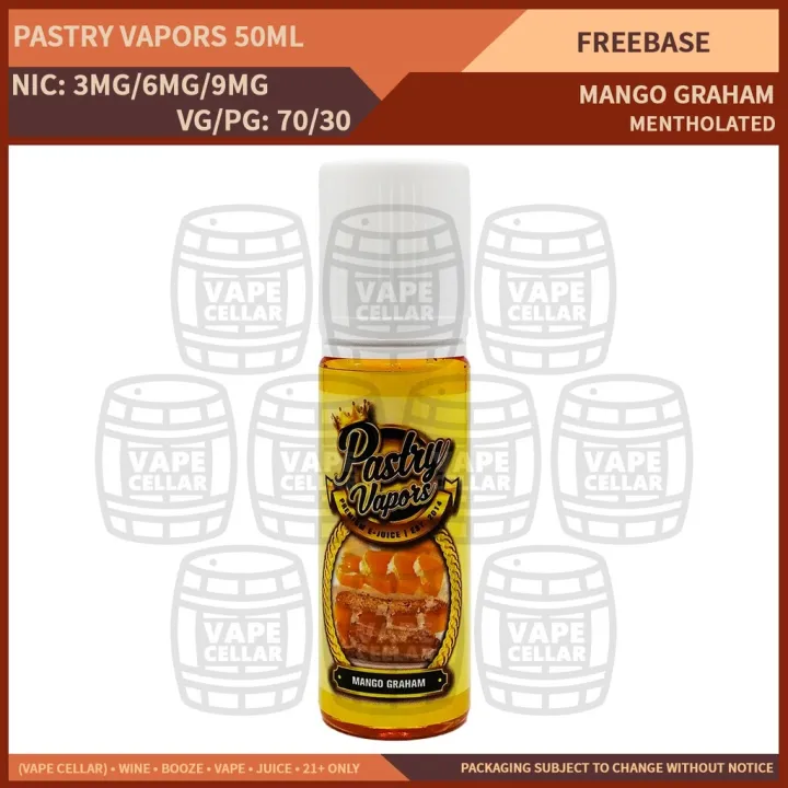 Pastry Vapors 50ML Mango Graham (3 MG 6 MG 9 MG 12 MG) Vape Juice E ...