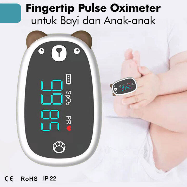 Oximeter Bayi Balita & Anak-anak Fingertip Pulse Oximeter baby & Kids ...