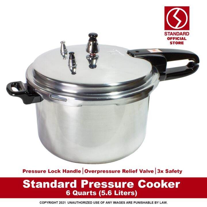 STANDARD Pressure Cooker 6 Quarts (5.6 Liters) 6QC | Lazada PH
