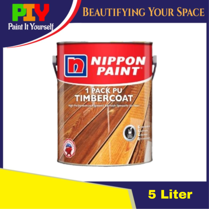 Nippon Paint 1 Pack PU Timbercoat (Page 1) Cat Varnish Tahan Lama 5L ...