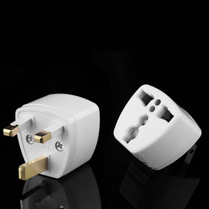 Universal US EU AU To UK HK Plug Adapter 3 Pin AC Power Socket ...
