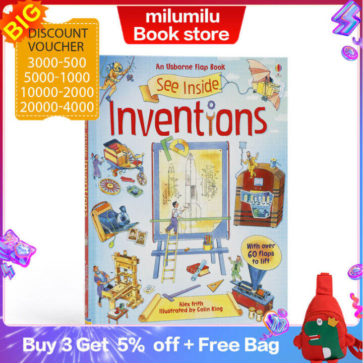 milumilu Usborne See Inside Inventions Picture book for science ...