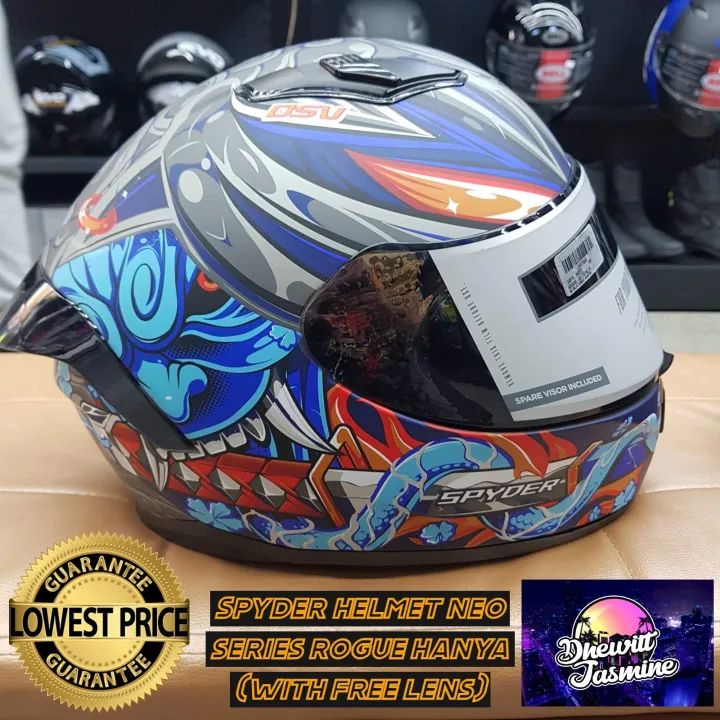 Spyder helmet neo series rogue hanya (with free lens) | Lazada PH