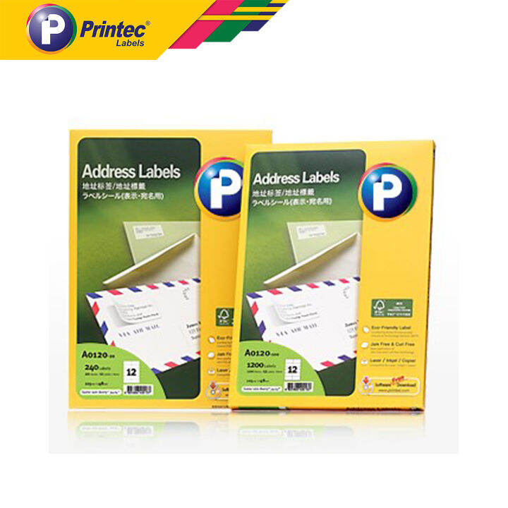 Printec Address Labels, 20's | Lazada PH