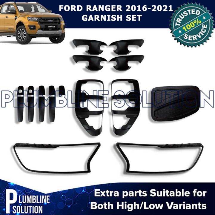 Ford Ranger T7 T8 2016 - 2021 / TRD / T9 2023 ON / Black /Chrome ...