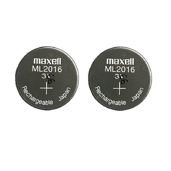 Maxell ML2016 3V Rechargeable Lithium Cell Button Battery (2 Pieces ...
