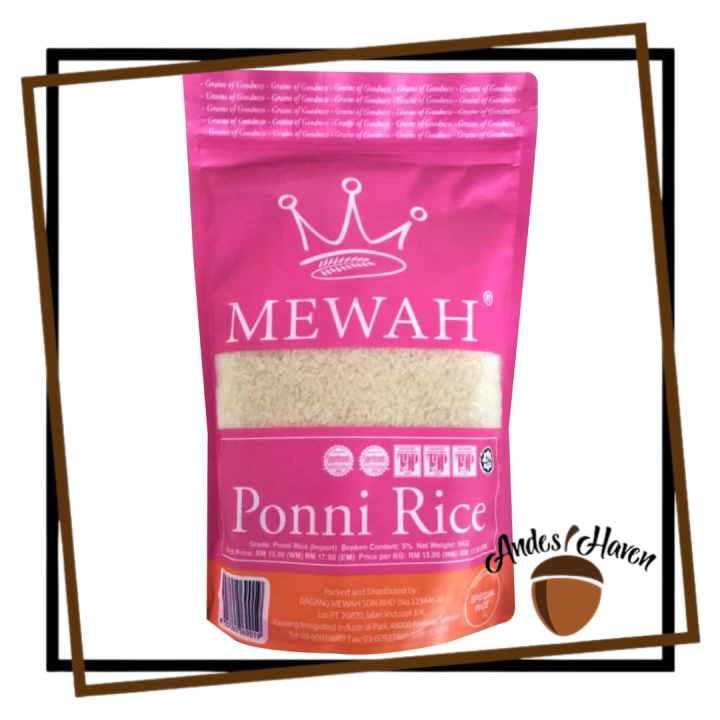 【Mewah】Ponni Rice - 1kg | Lazada
