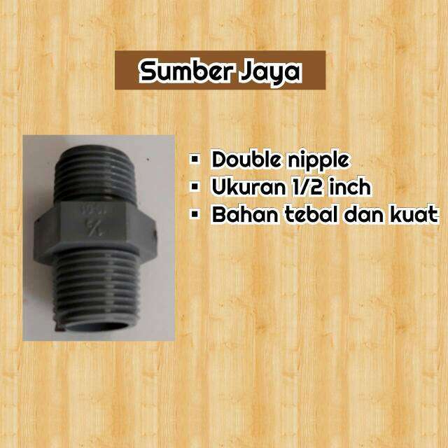 Double Nipple Double Nepel 1/2" inch | Lazada Indonesia