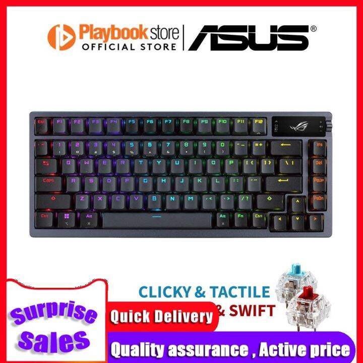 Asus ROG Azoth M701 NX Switch Tri-Mode Connection OLED Display Wireless ...