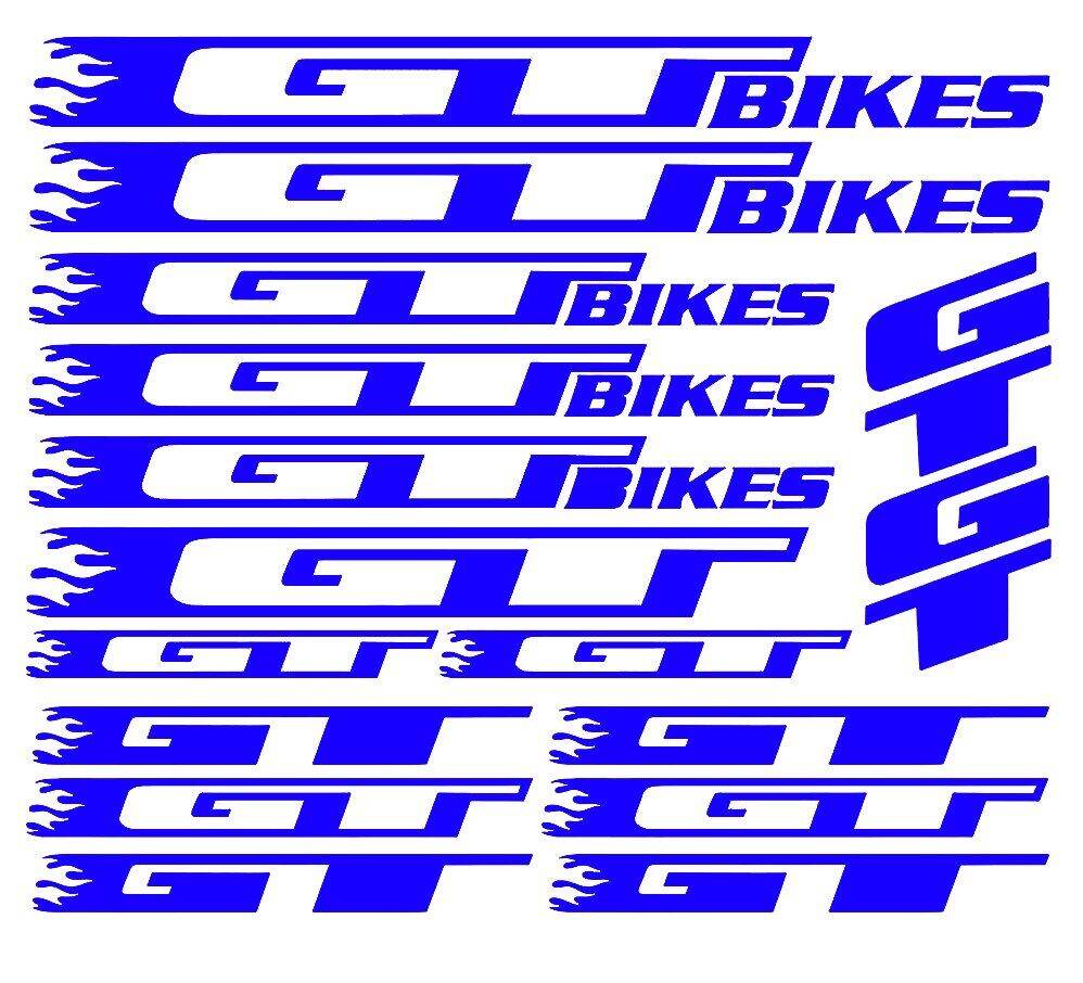 For GT BIKES Bicycle Frame Vinyl Graphic sticker styling body Decals ...