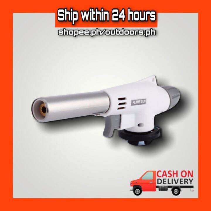 【READY STOCK】 ღPortable Metal Flame Gun BBQ Heating Ignition Butane ...