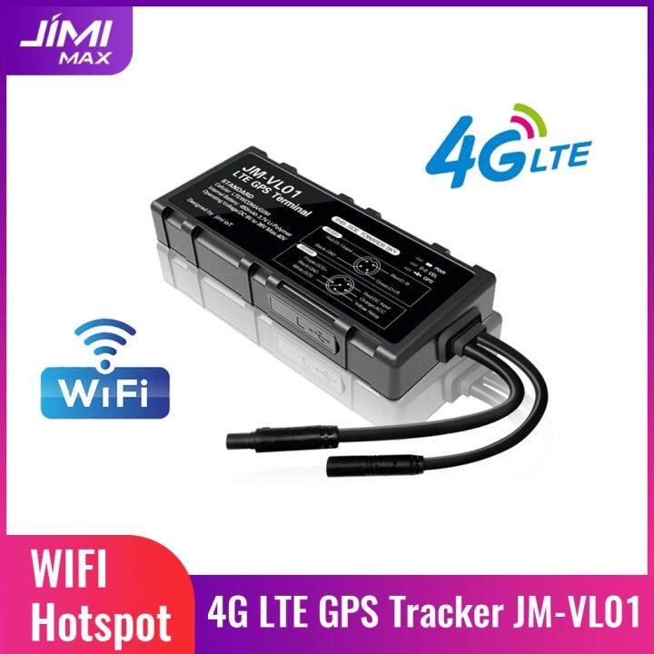 4G JM-VL01เครื่องติดตามรถยนต์ Wifi Hotspot ตัดอุปกรณ์ติดตามยานพาหนะ ...