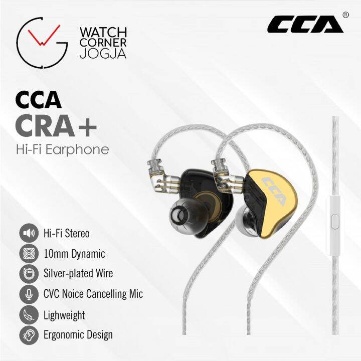 CCA CRA+ CRA Plus with Mic In Ear HiFi Earphone Headset Alt KZ EDX PRO | Lazada Indonesia