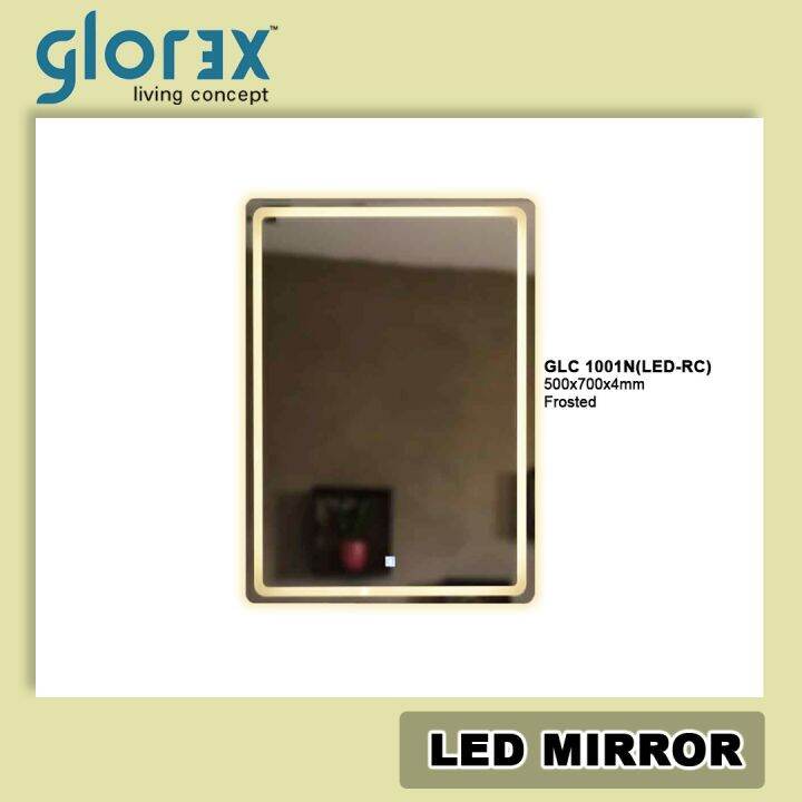 GLOREX GLC 1001N (LED-RC) 70CM 3 Colour LED Mirror Wall Mirror LED Smart Mirror Bathroom Mirror ...