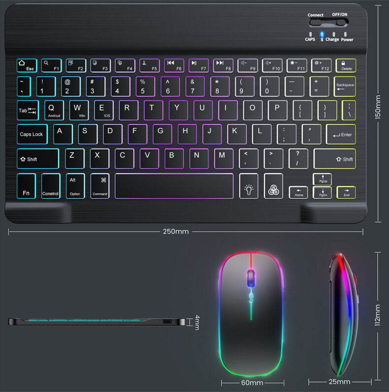 คีย์บอร์ด Bluetooth Keyboard Wireless คีย์บอร์ด Wireless Wireless Keyboard คีย์บอร์ดเกมมิ่ง