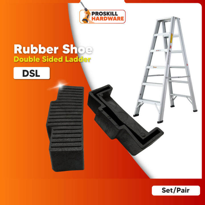 PROSKILL HARDWARE Ladder Rubber Shoes Aluminium Double Sided Ladder ...