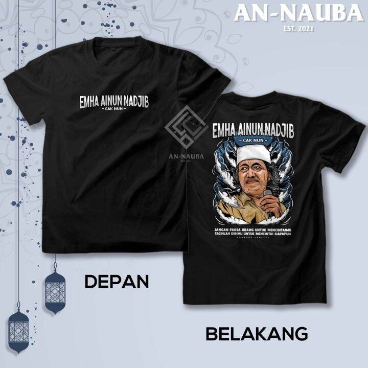 KAOS MAIYAH CAK NUN EMHA AINUN NADJIB / Baju Santri Dakwah Islami ...