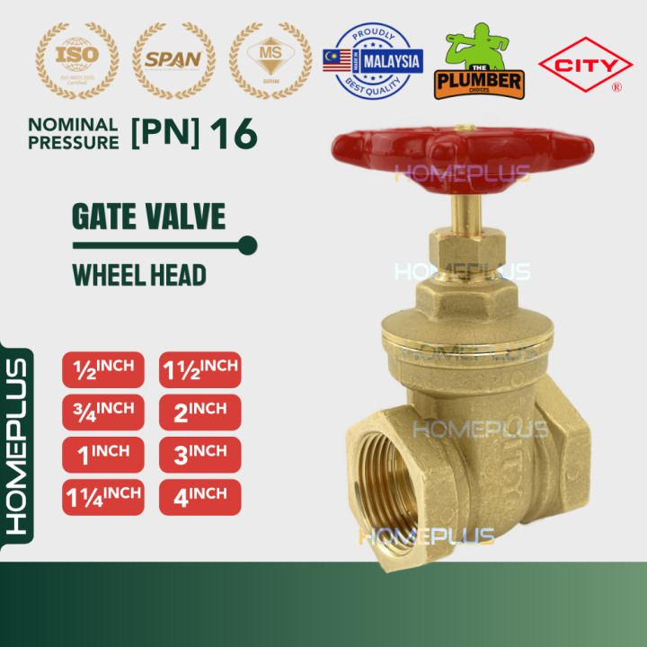Homeplus City Gate Valve Stopcock Stopvalve Stop Cock Valve Water Red ...