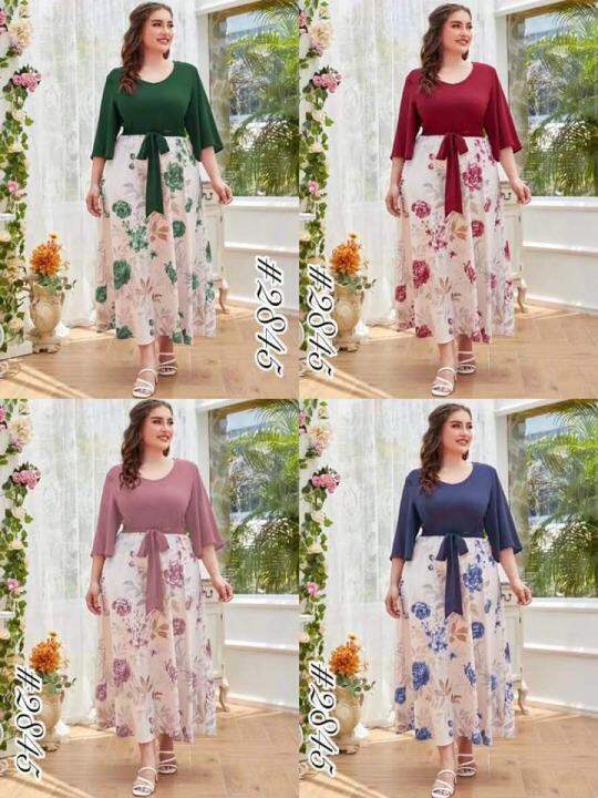 Plus Size Semi Formal Dress Occasion Dress Party Dress Lazada Ph