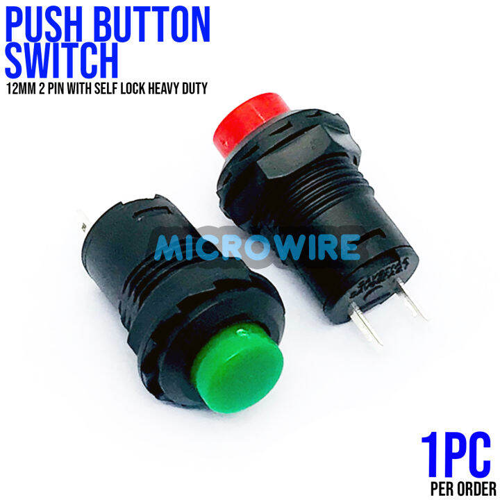 Circular Push-Button Switch With Lock Self-Locking No Lock Self-Reset ...