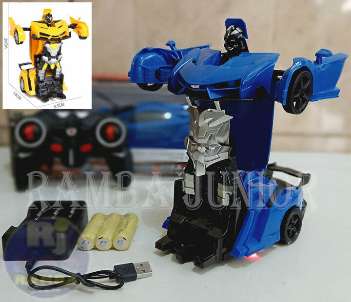 2 in 1 RC Mobil Transformasi Robot Mainan Remote Control Deformasi ...