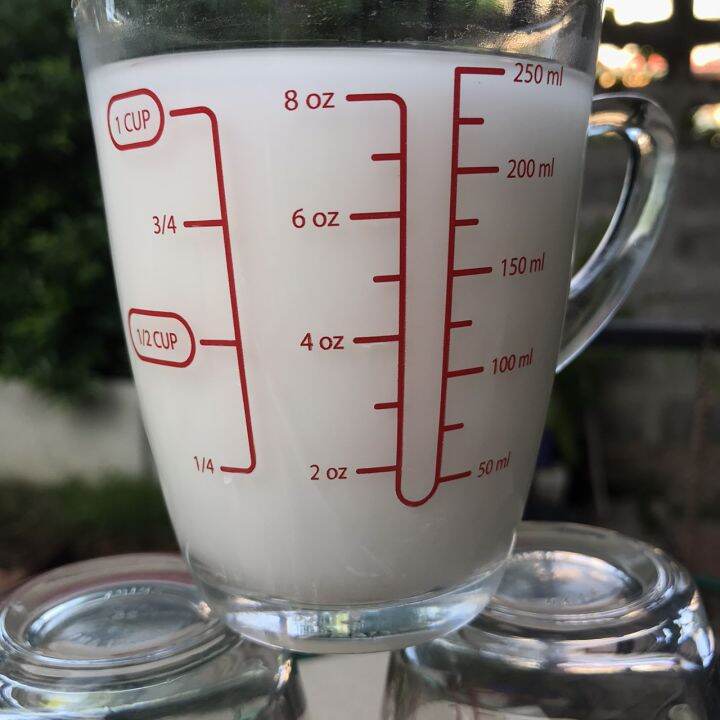 แก้วตวงเดอะซัน มีหูจับ สเกล 8ออนซ์/250ml/1Cup (ราคาใบละ) รับประกันสินค้าแตกเสียหายระหว่างขนส่ง ...