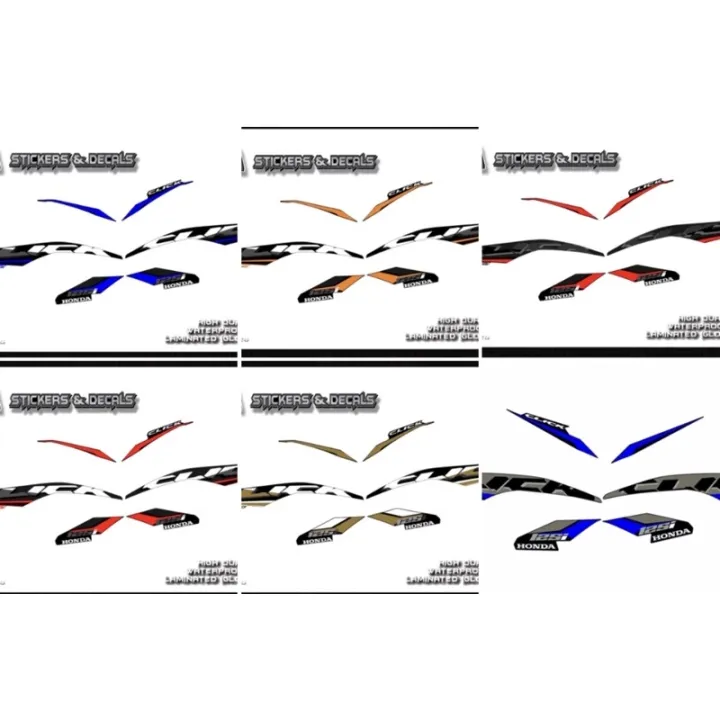 Honda click 125i150i v2 stock decals 2021 model blue | Lazada PH
