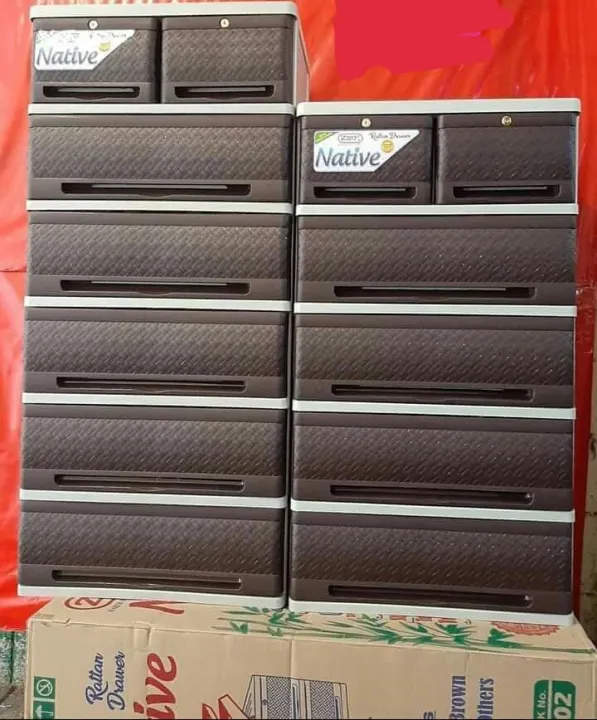 Zooey native rattan drawer available 6layer and 5 layer on hand durable ...
