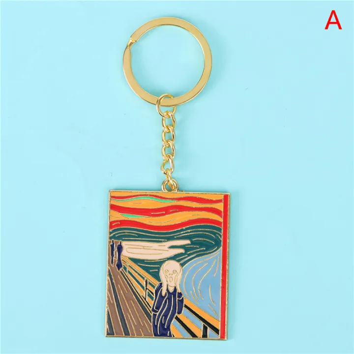 Ionyl The Starry Night Oil Painting Keychain Van Gogh Art Collection ...