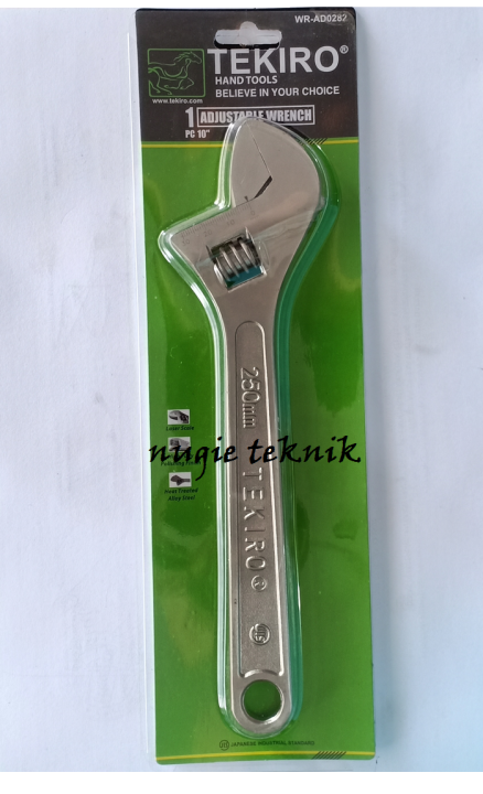 Tekiro kunci kombinasi 10in - adjustable spanner - adjustable wrench ...