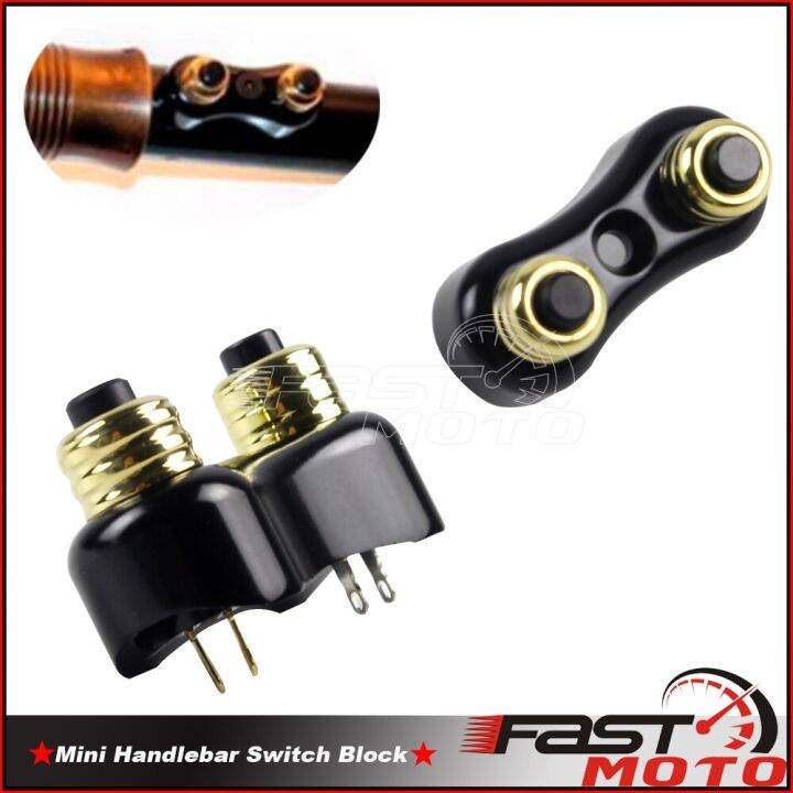 For Harley Cafe Racer Scrambler 7/8 "1" Micro Switch Block Old School ...